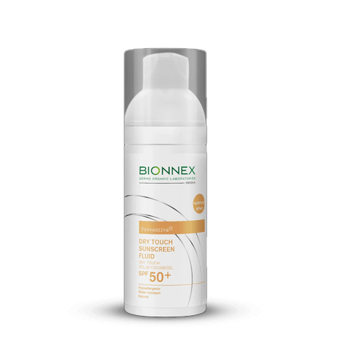 Bionnex Preventiva Dry Touch Sunscreen Fluid Yüz ve Boyun SPF 50 50 ml | Dermoeczanem.com