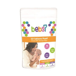 Bebsi Süt Saklama Poşeti 10 Adet | Dermoeczanem.com