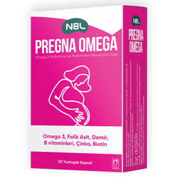 NBL Pregna Omega3,Multivitamin ve Multimineral 30 Yumuşak Kapsül ...