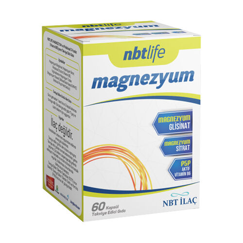 Magni5 Magnezyum Vitamin D3 B6 İçeren Takviye Edici Gıda 90 Kapsül ...
