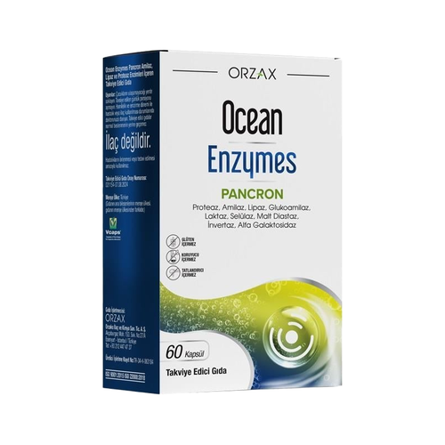 Orzax Ocean Enzymes Pacron 60 Kapsül | Dermoeczanem.com