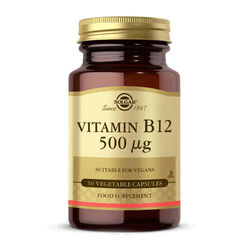 Solgar Vitamin B12 500 mcg 50 Kapsül | Dermoeczanem.com