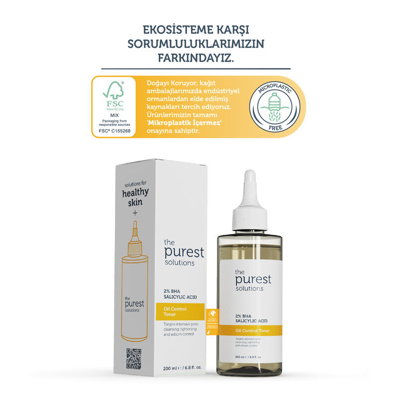 The Purest Solutions Oil Control Toner 200 ml | Dermoeczanem.com