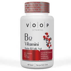 Voop B12 Vitamini Takviye Edici Gıda 60 Kapsül | Dermoeczanem.com