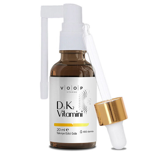 Voop D3K2 Vitamin İçeren Takviye Edici Gıda 20 ml | Dermoeczanem.com